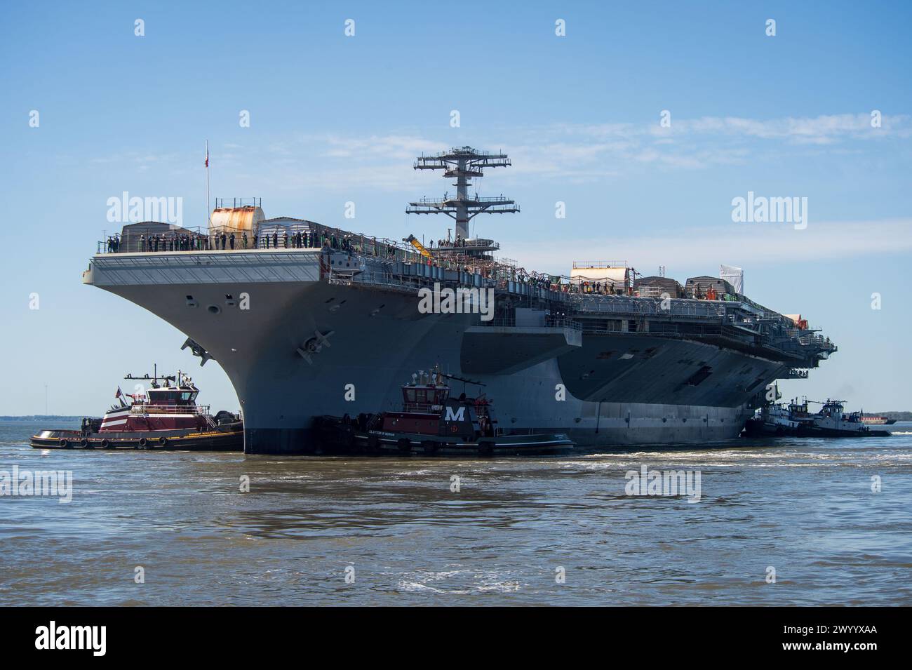 240408-N-JJ744-1170 NEWPORT NEWS, Va. (April 8, 2024) - The Nimitz ...