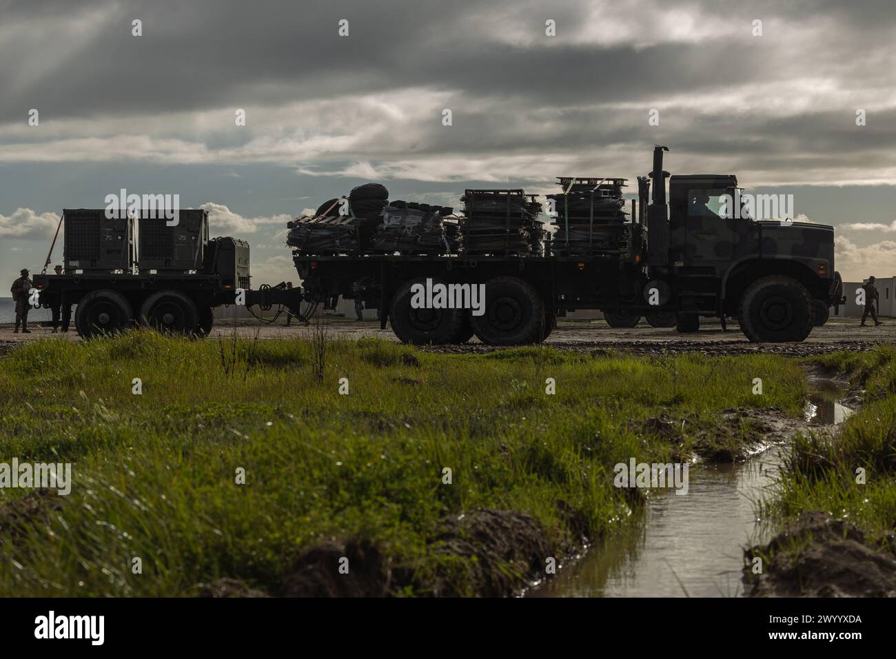 U.S. Marines with Combat Logistics Regiment 17, 1st Marine Logistics ...