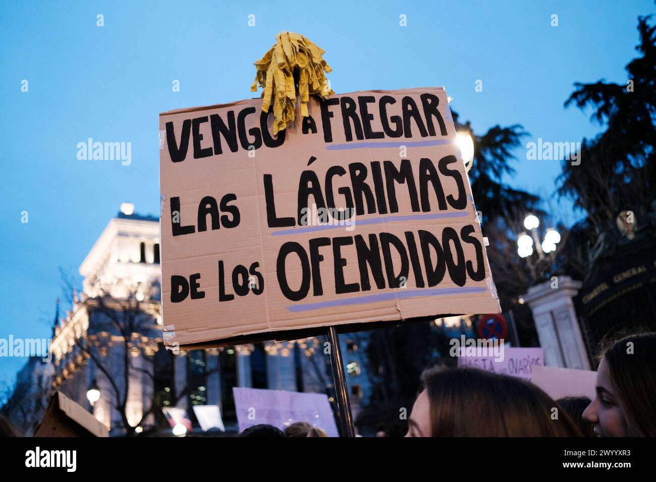 8M International Women Day in madrid Featuring: Atmosphere Where ...