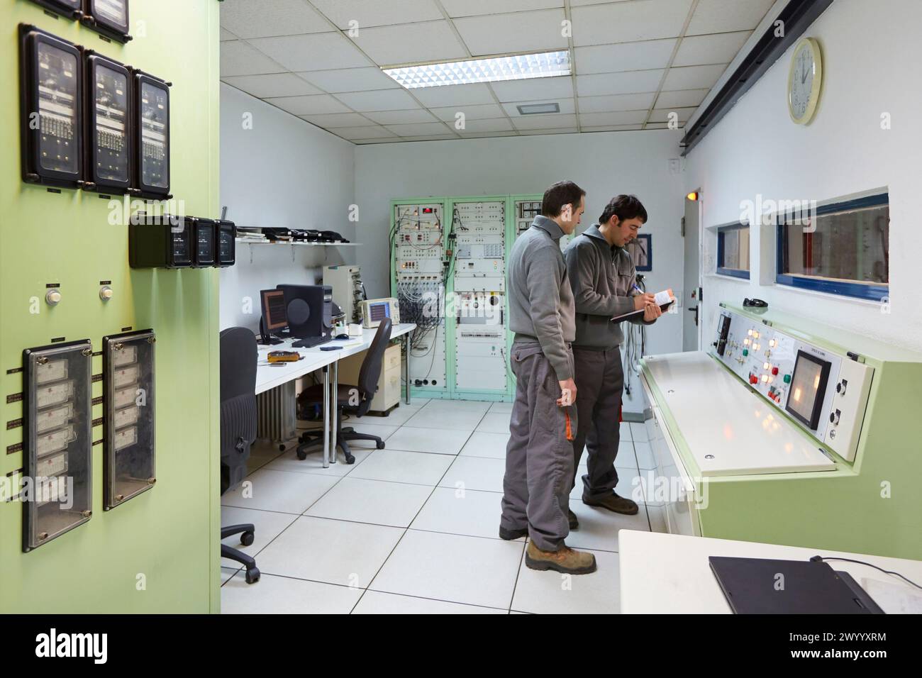 Control room. Power Electric Laboratory. Certification of electrical ...