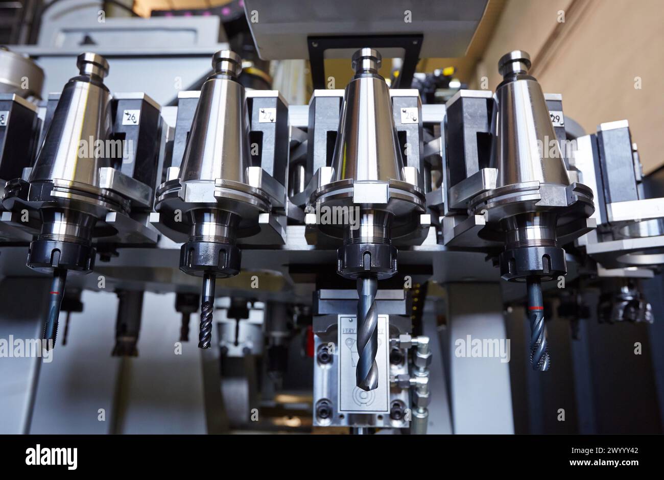 Toolbox. CNC milling machine. Basque Country. Spain Stock Photo - Alamy