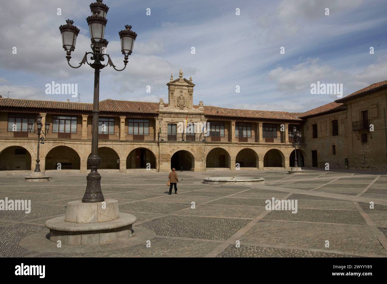 Town hall. Plaza Mayor. Santo Domingo de la Calzada, La Rioja. Spain ...