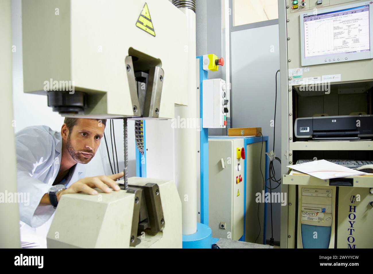 Tensile and elongation of corrugated steel bars, Research on building ...