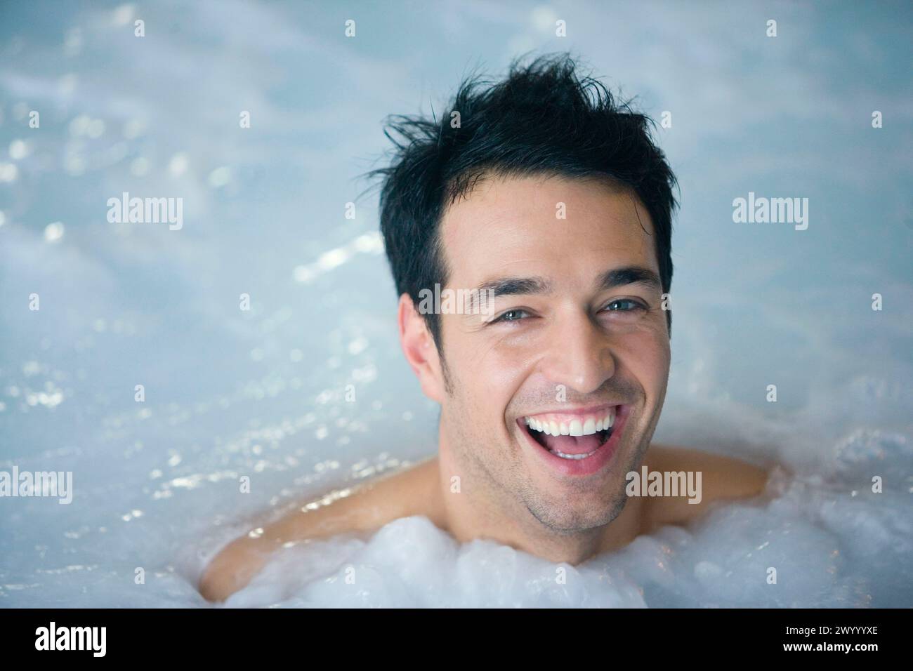 Therapeutic seawater pool (33ºC) with hydrojet, underwater massage jets ...