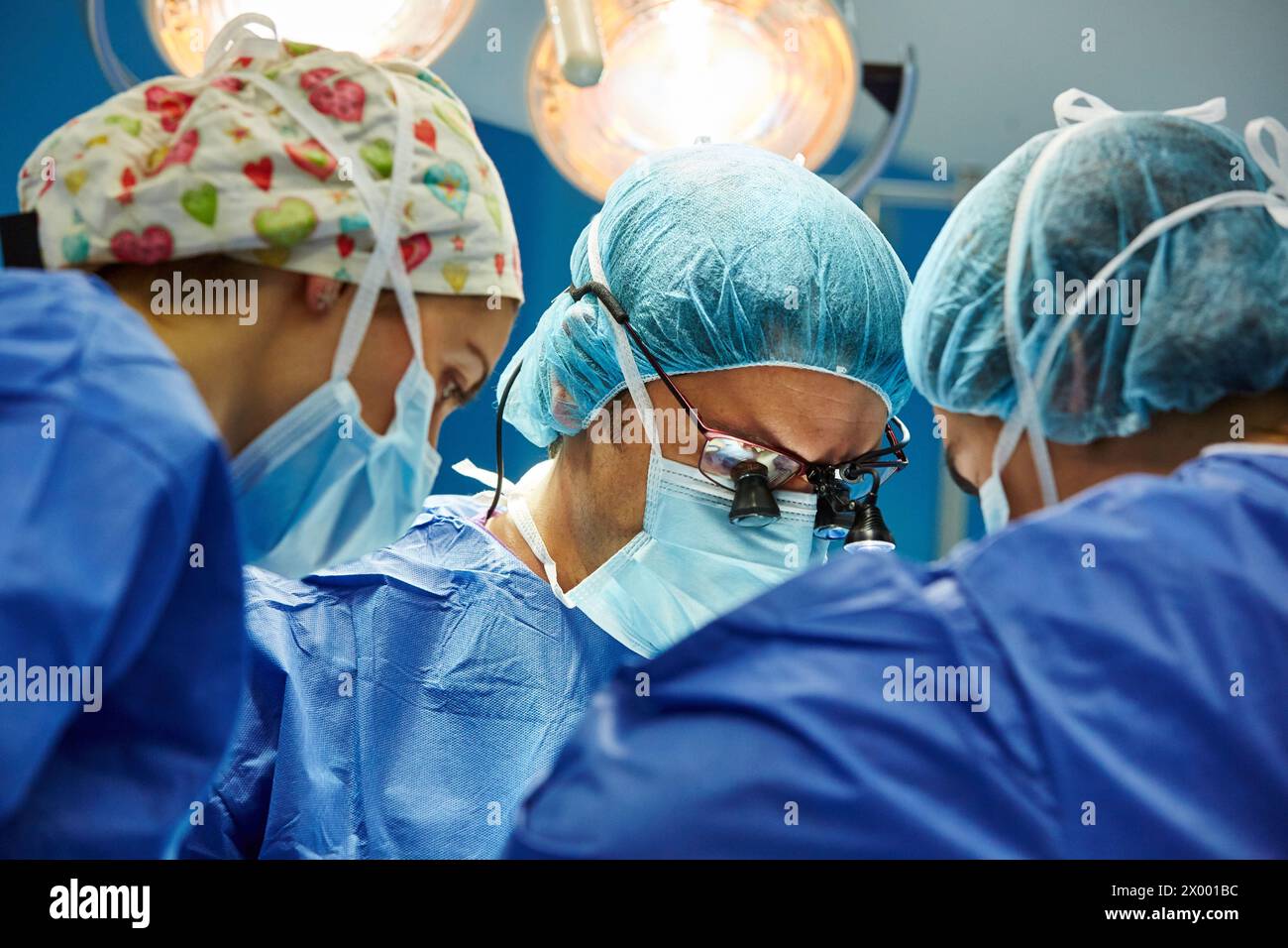 Column operation. Traumatology. OR. Operating theater. Hospital ...