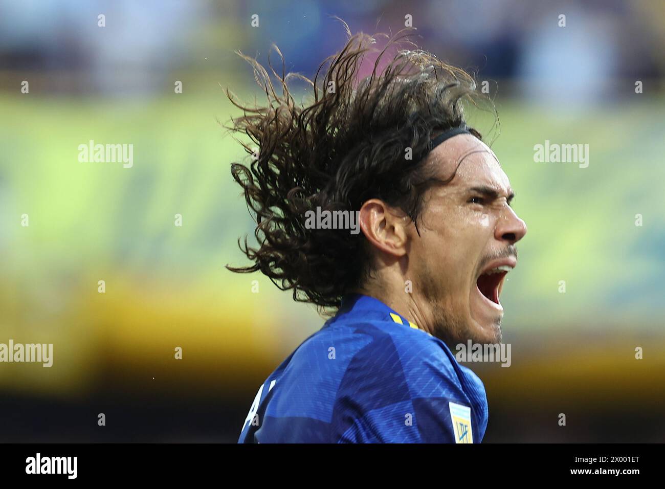 Boca Juniors' Uruguayan striker Edinson Cavani celebrates after scoring ...