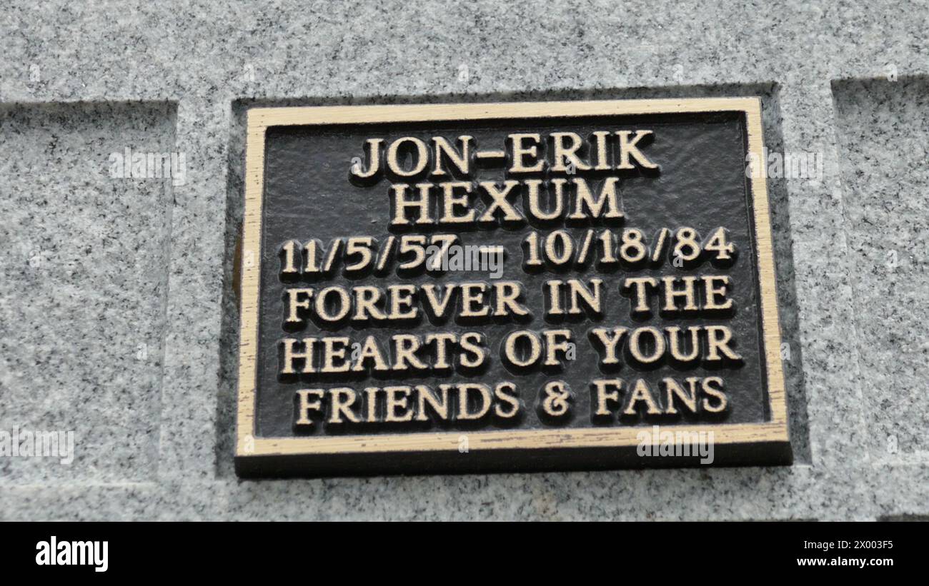 North Hollywood, California, USA 5th April 2024 Actor Jon-Erik Hexum ...