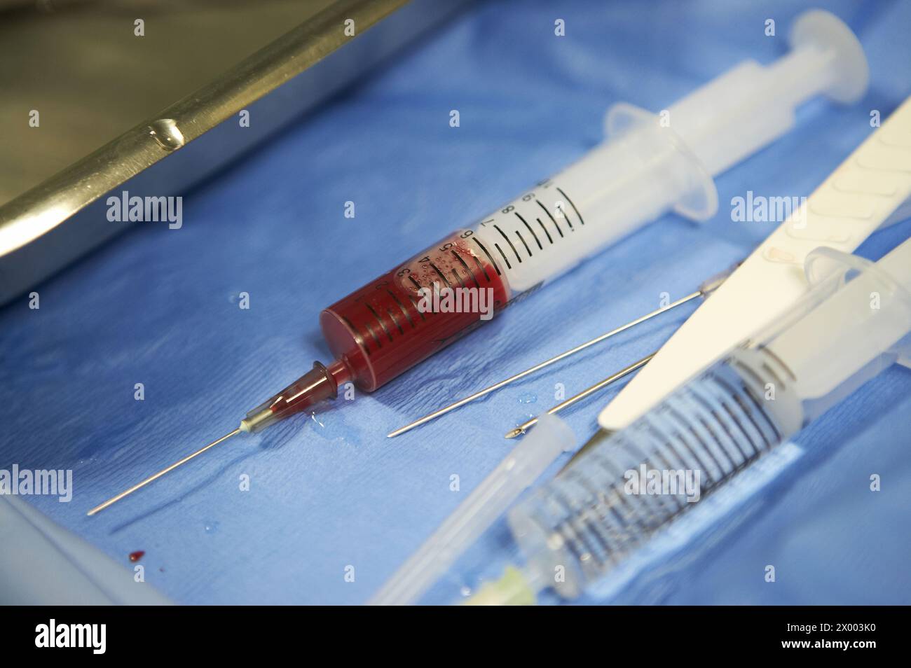 Syringes, Interventional and vascular radiology Stock Photo - Alamy