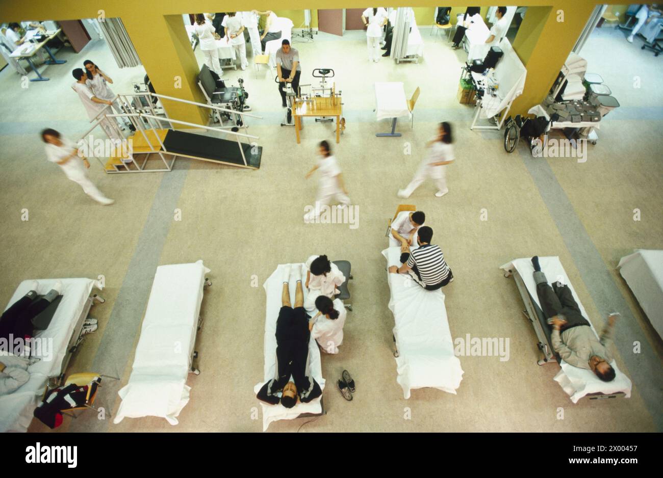 Hospital rehabilitation area Stock Photo - Alamy