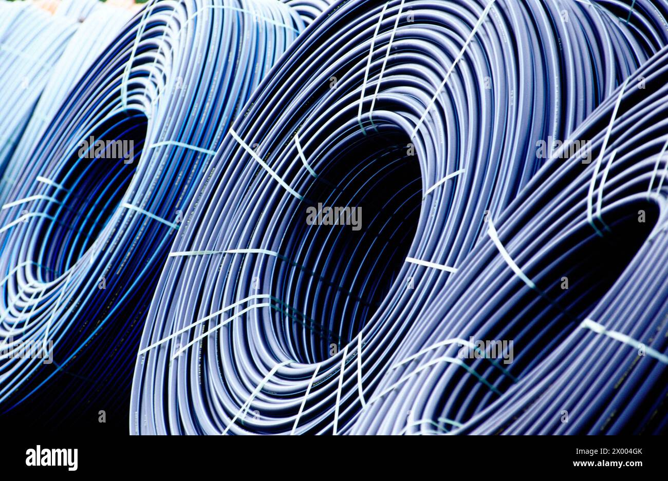 Fiber optics, plastic tubes Stock Photo - Alamy