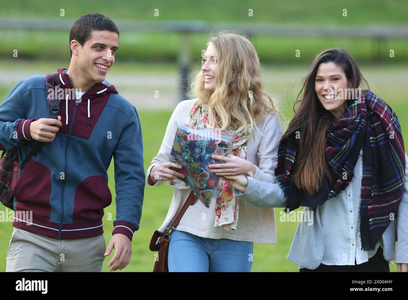 Young students at campus Stock Photo - Alamy
