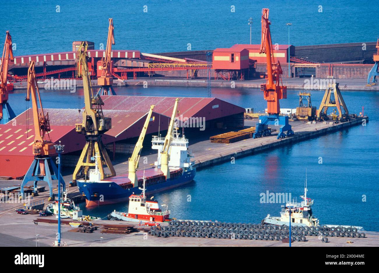 Port of El Musel. Gijon. Asturias. Spain Stock Photo - Alamy
