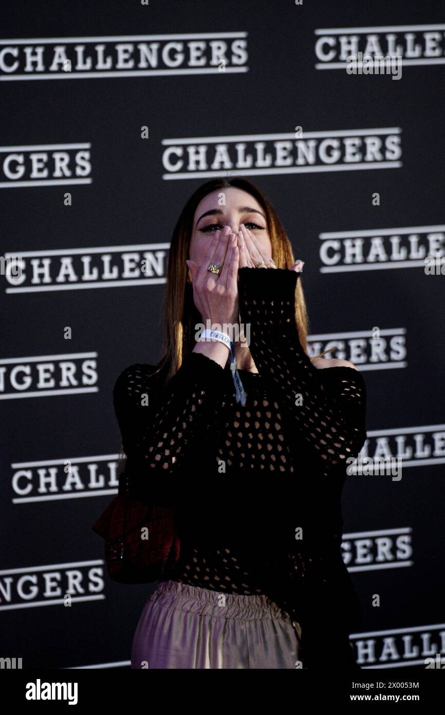 ROME, ITALY - APRIL 08: Giulia Schiavo attends the premiere of "Challengers" at Cinema Barberini ...