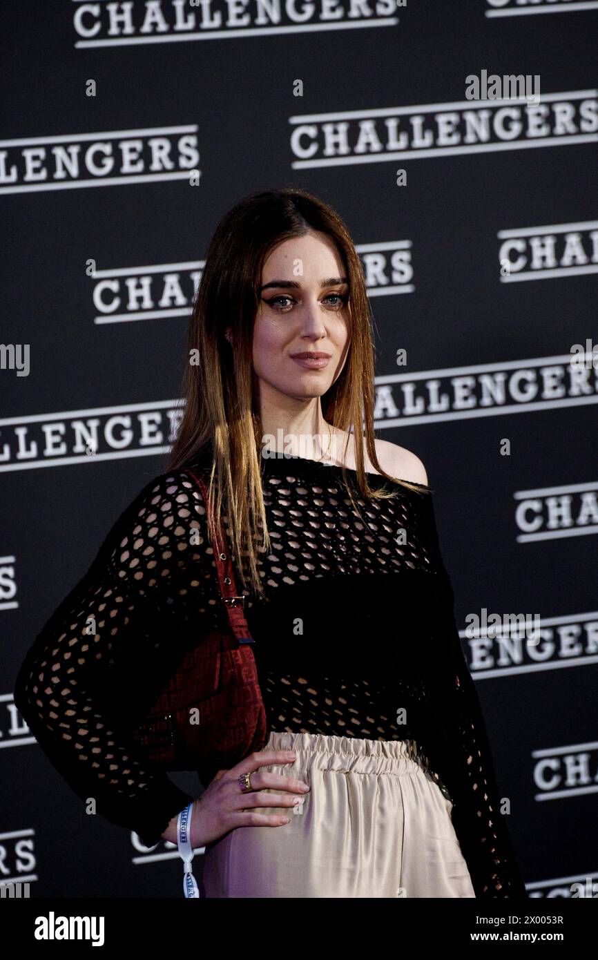 ROME, ITALY - APRIL 08: Giulia Schiavo attends the premiere of "Challengers" at Cinema Barberini ...