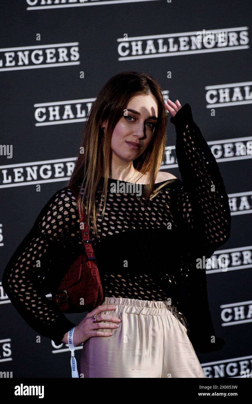 ROME, ITALY - APRIL 08: Giulia Schiavo attends the premiere of "Challengers" at Cinema Barberini ...