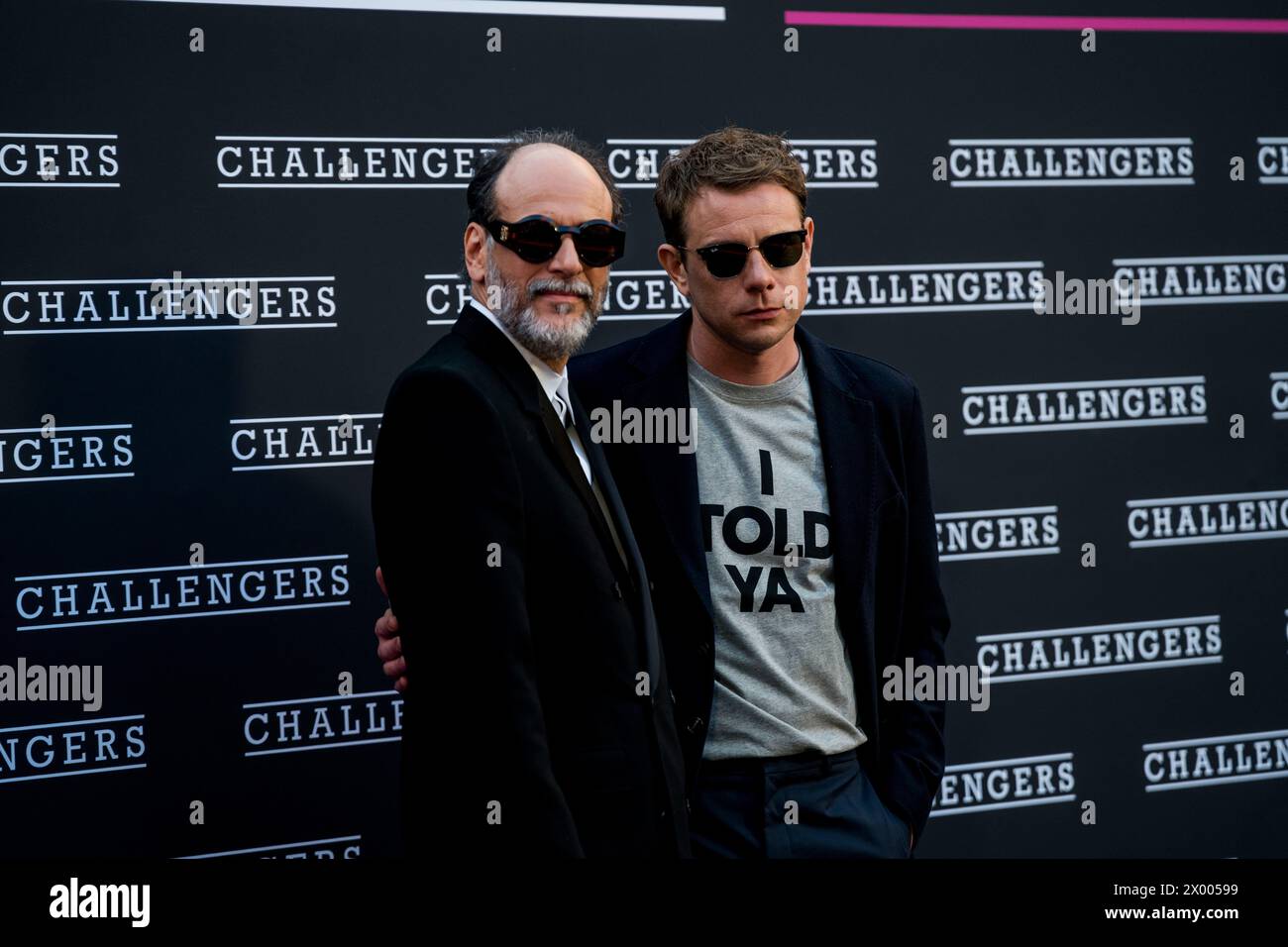 ROME, ITALY - APRIL 08: Luca Guadagnino, Jonathan Anderson and Amy ...