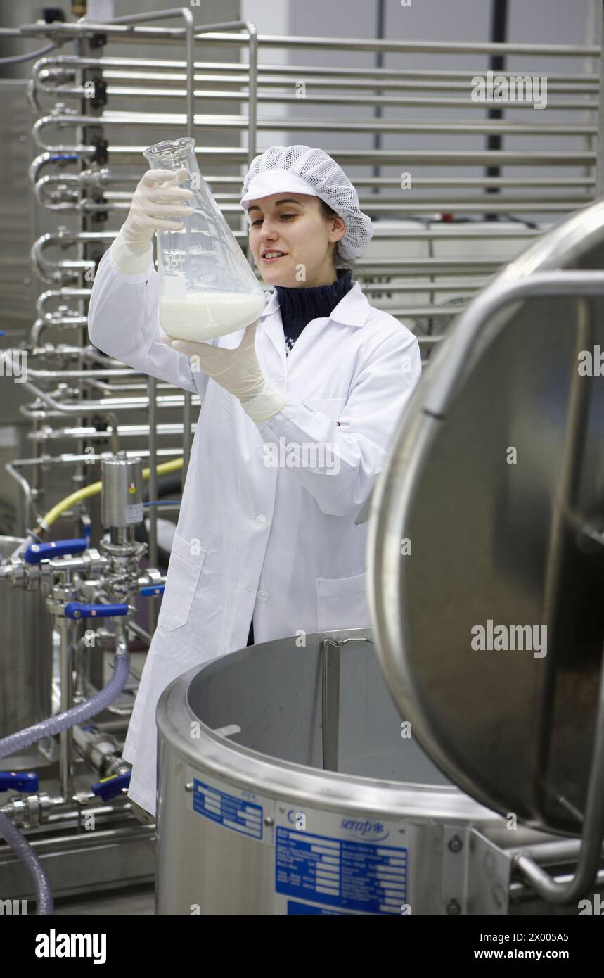 Researcher pasteurizating milk, pilot plant, AZTI-Tecnalia, Technology ...