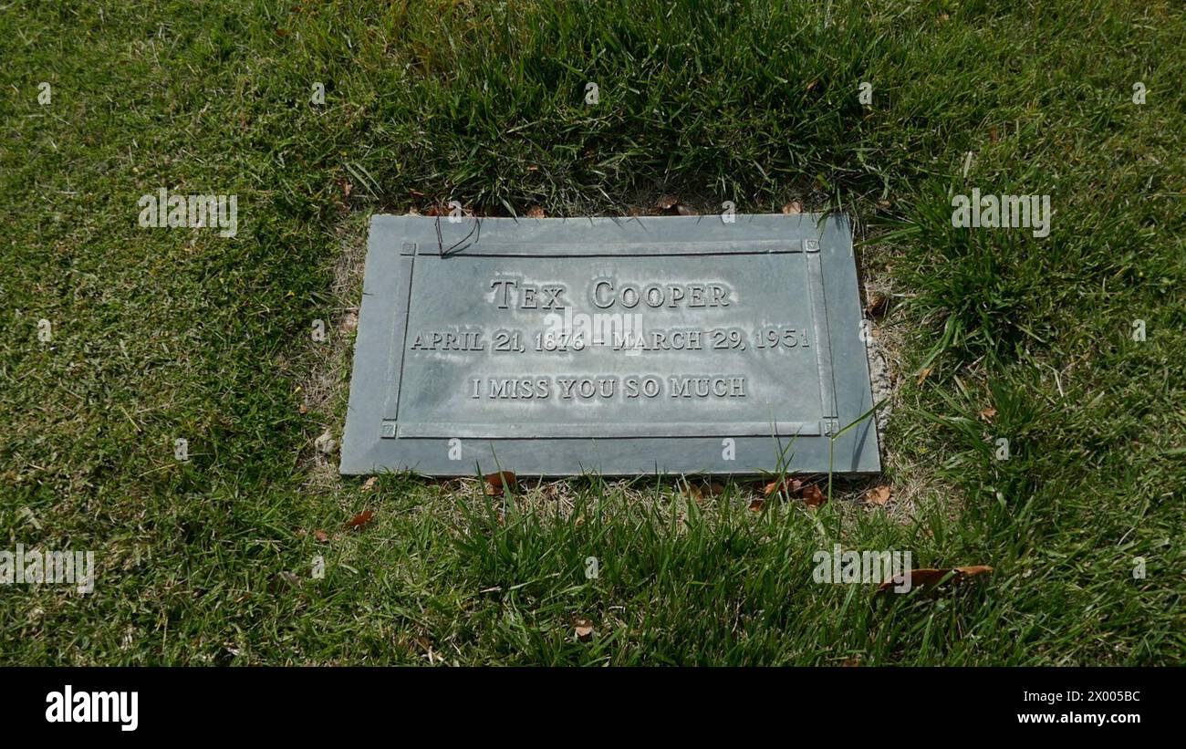 North Hollywood, California, USA 5th April 2024 Actor Tex Cooper Grave ...