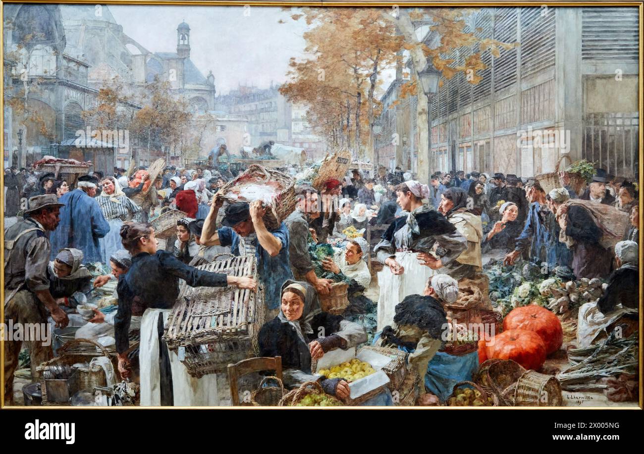 "Les Halles", 1895, Léon Lhermitte, Petit Palais Musée des Beaux Arts ...