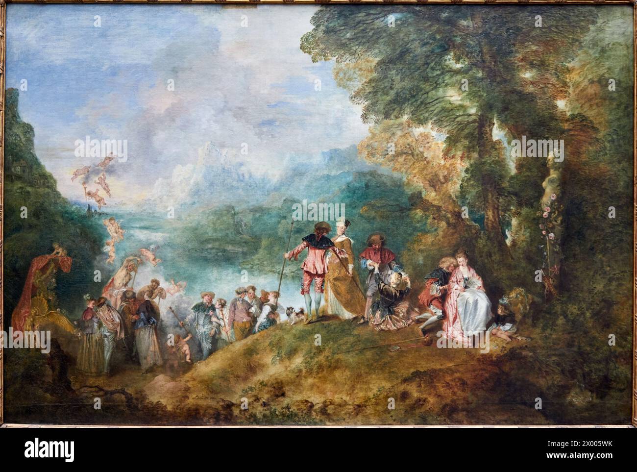 "Pilgrimage to the Isle of Cythera", 1717, Jean-Antoine Watteau, Musée ...