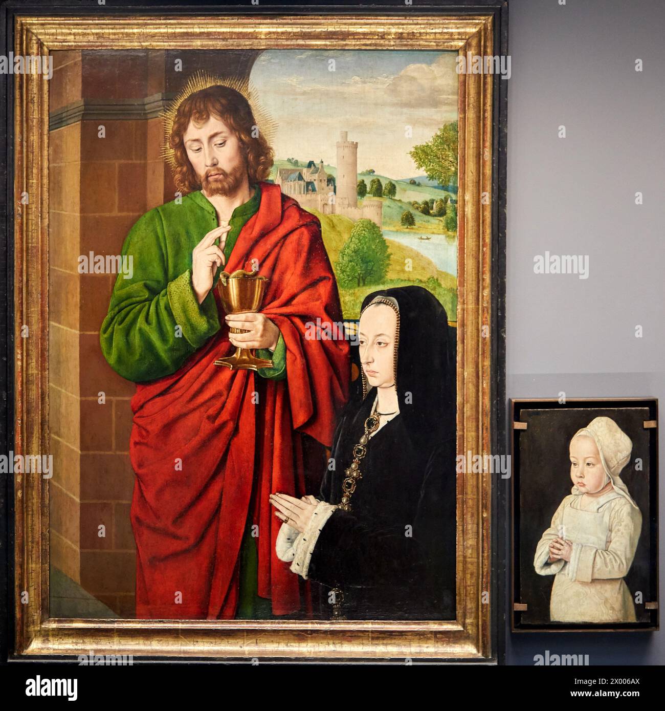 "Portrait of Anne of France, Lady of Beaujeu, Duchesse de Bourbon (14621522) and her Daughter ...