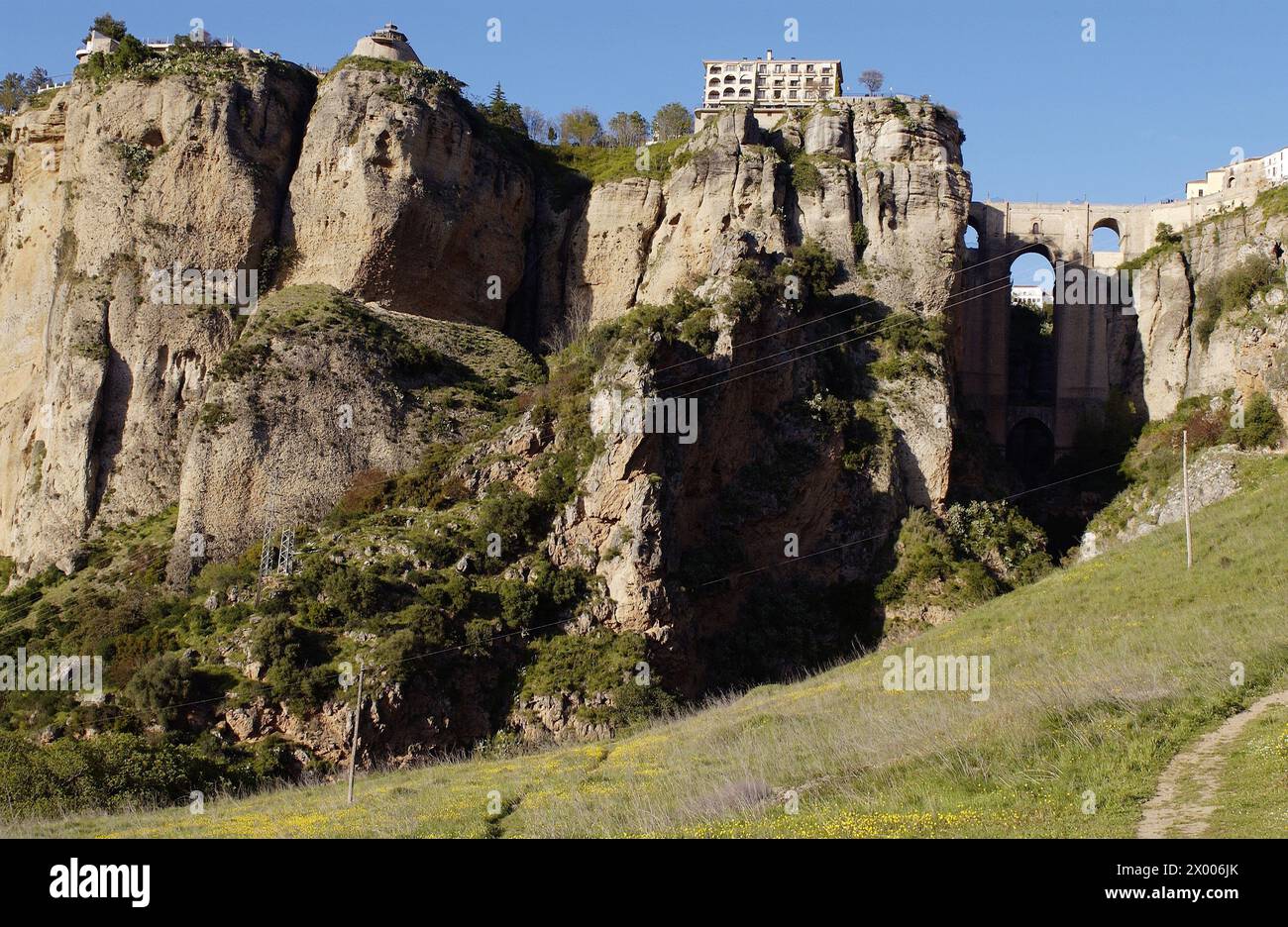 Puente Nuevo, bridge. Ronda. Malaga province. Spain Stock Photo - Alamy