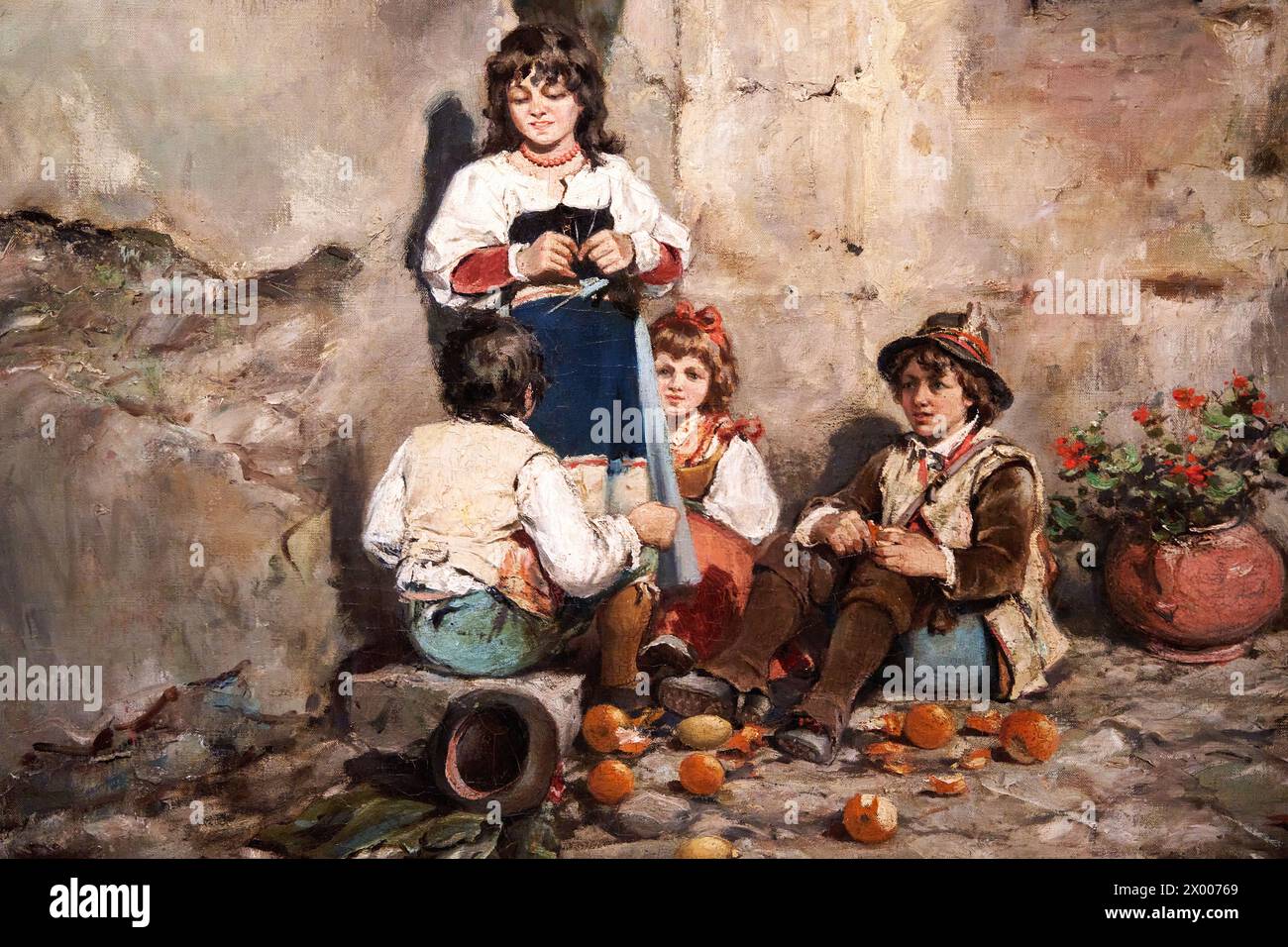 The Patio of an Inn, 1887, Elena Brockmann (1867-1946), Thyssen ...