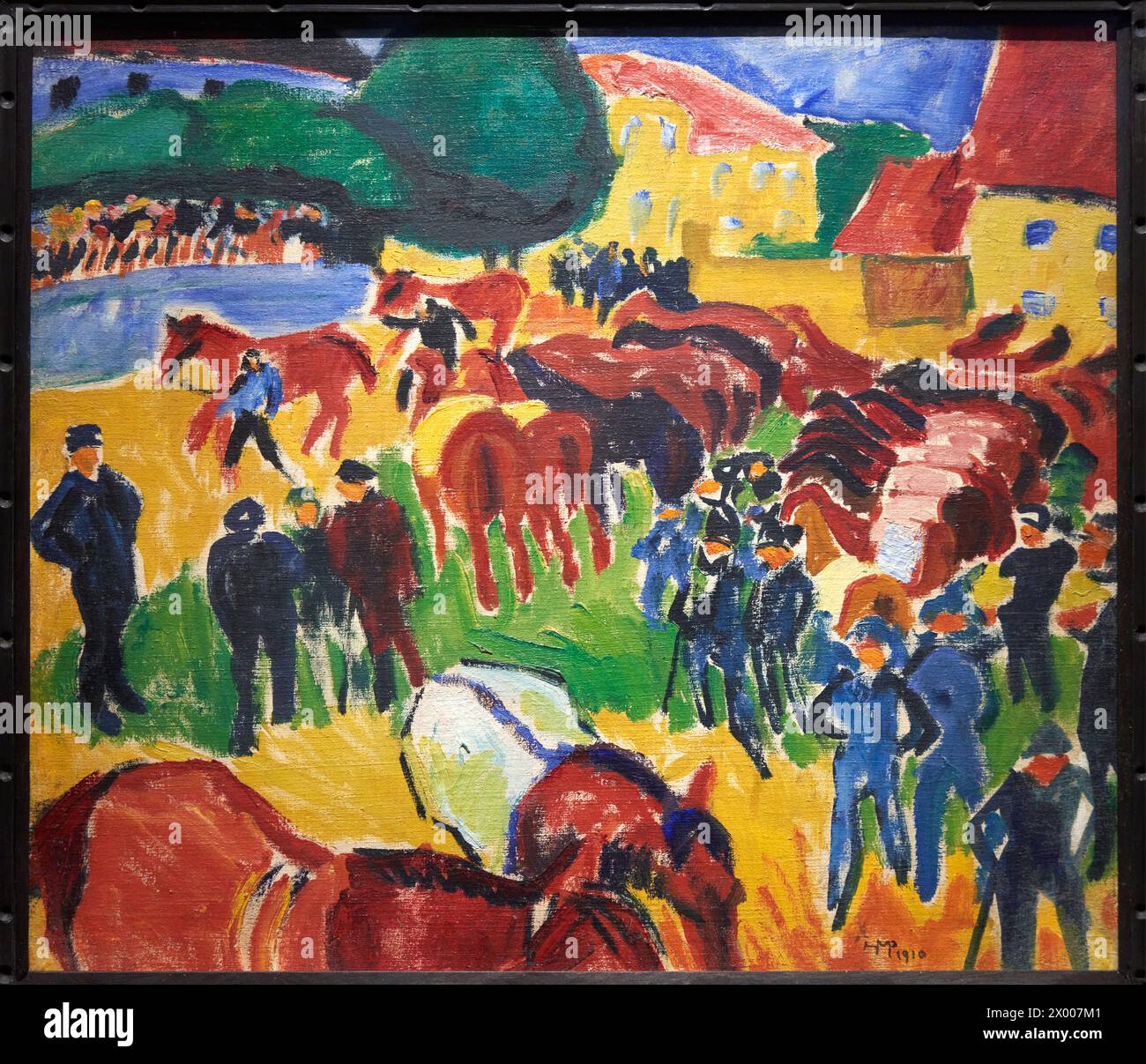 "Horse fair", 1910, Max Pechstein (1881-1955), Thyssen Bornemisza ...