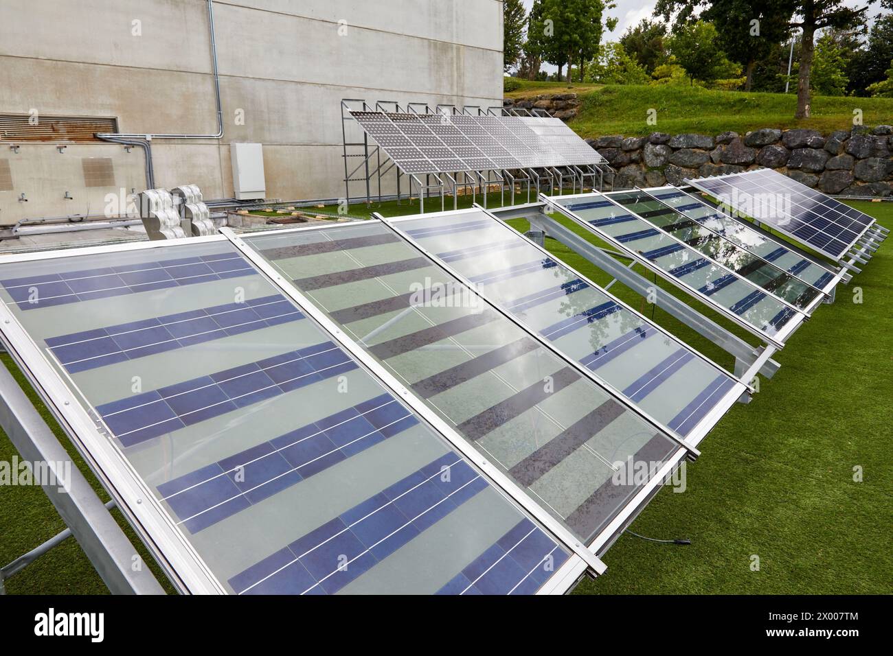 Solar panel prototypes Stock Photo - Alamy