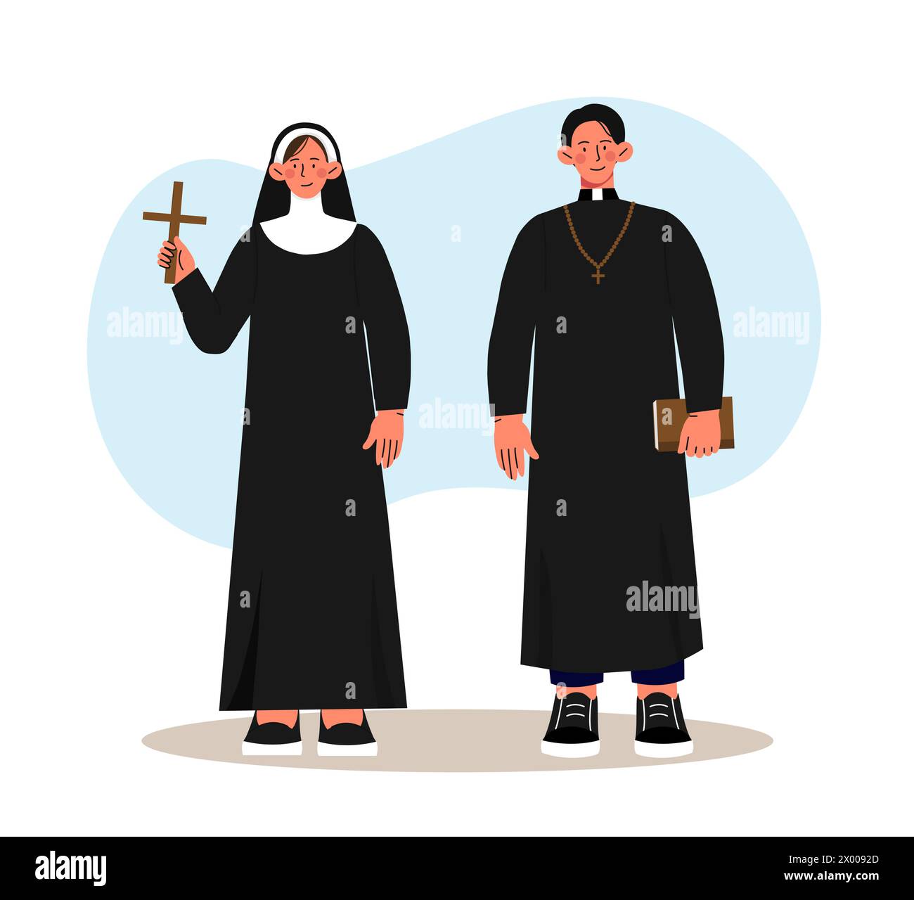 Christian staff vector concept Stock Vector Image & Art - Alamy