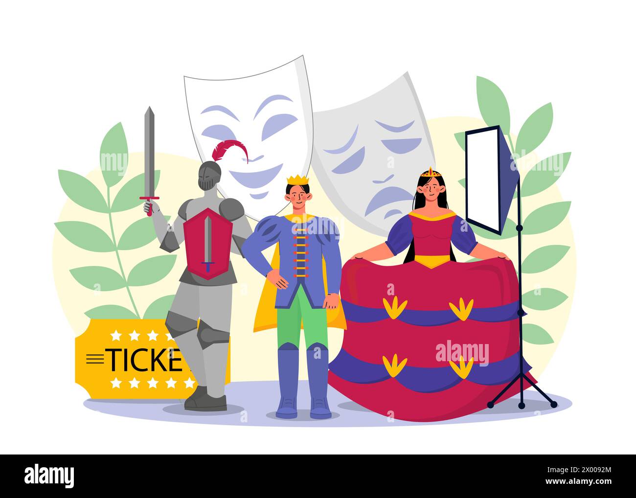 Drama performance and audience Cut Out Stock Images & Pictures - Alamy