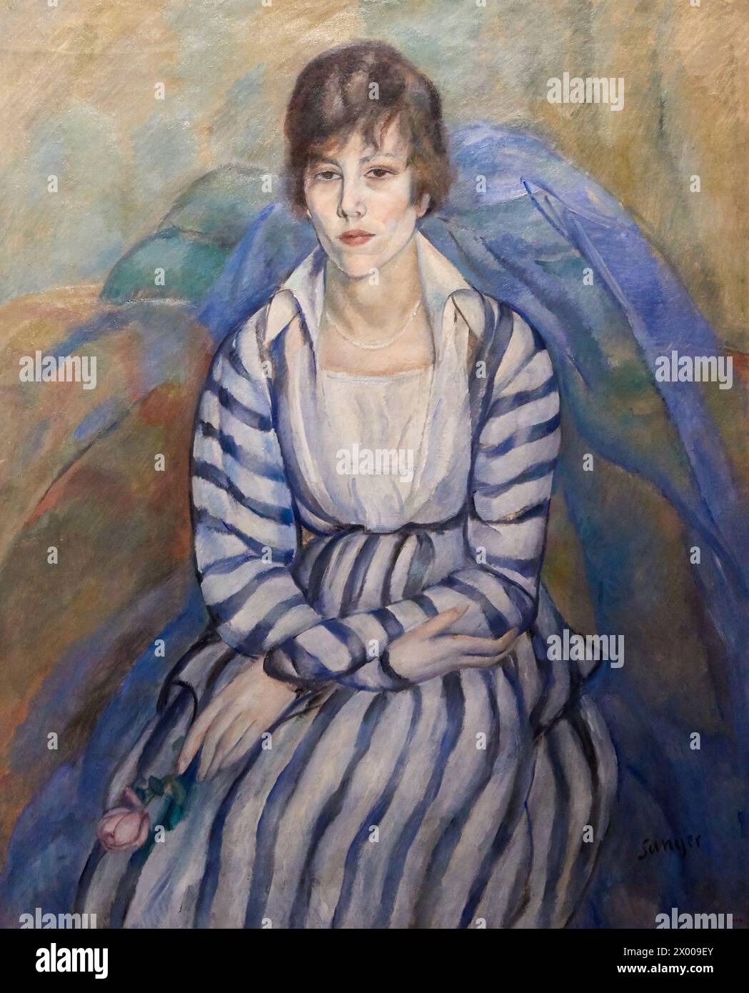 "Portrait of Maria Llimona", 1917, Joaquim Sunyer, National Museum of ...