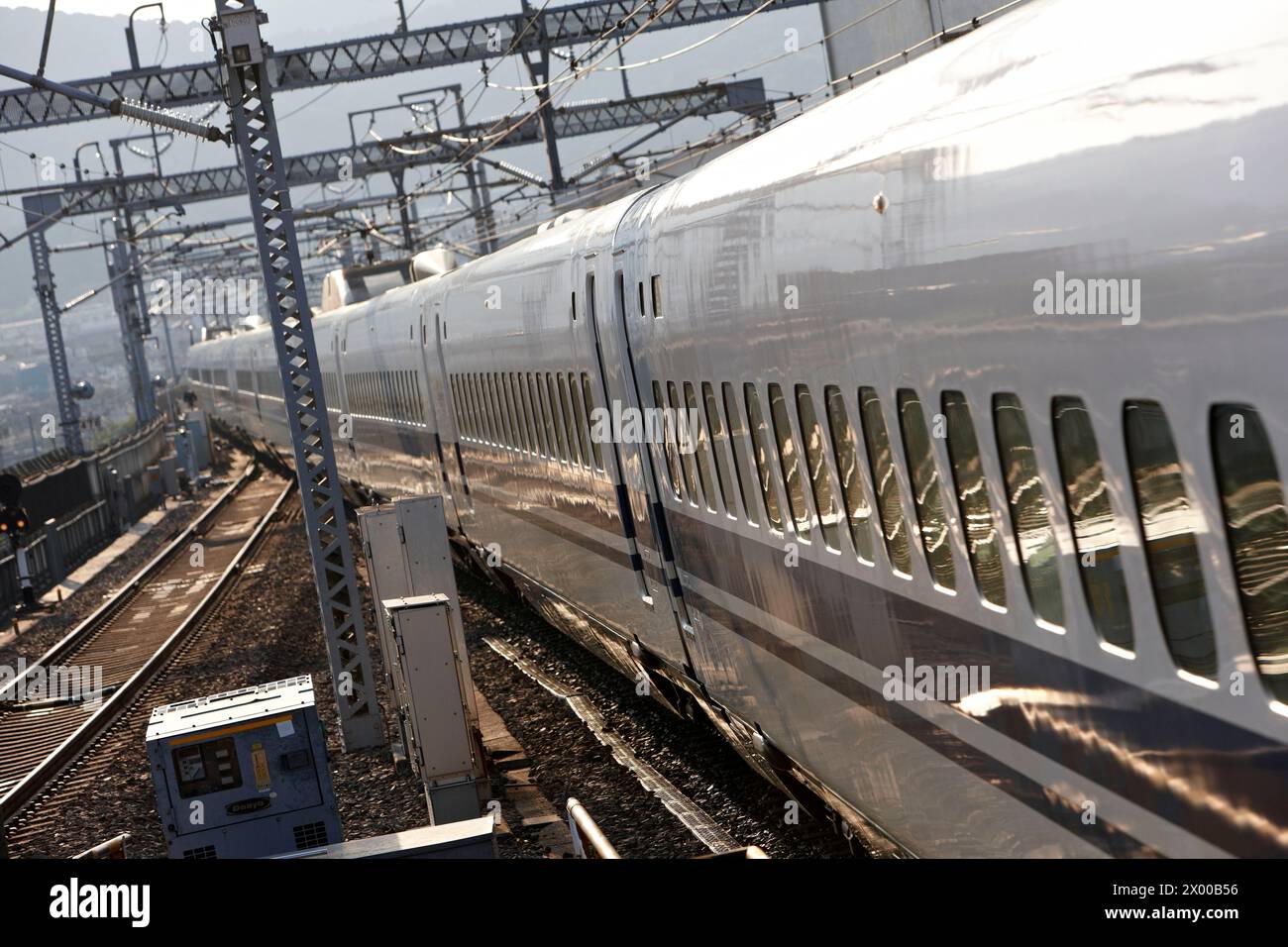 Shinkansen high speed train, Railway station, Kyoto, Japan Stock Photo - Alamy