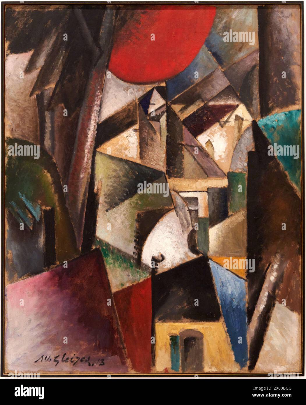 Albert GLEIZES, París, 1881 - Avignon, 1953, Landscape with Mill, 1913 ...