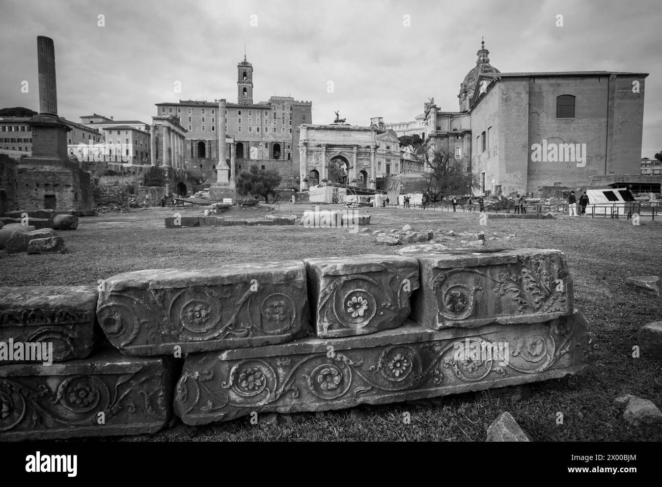 The ruins of Roman forum Stock Photo - Alamy