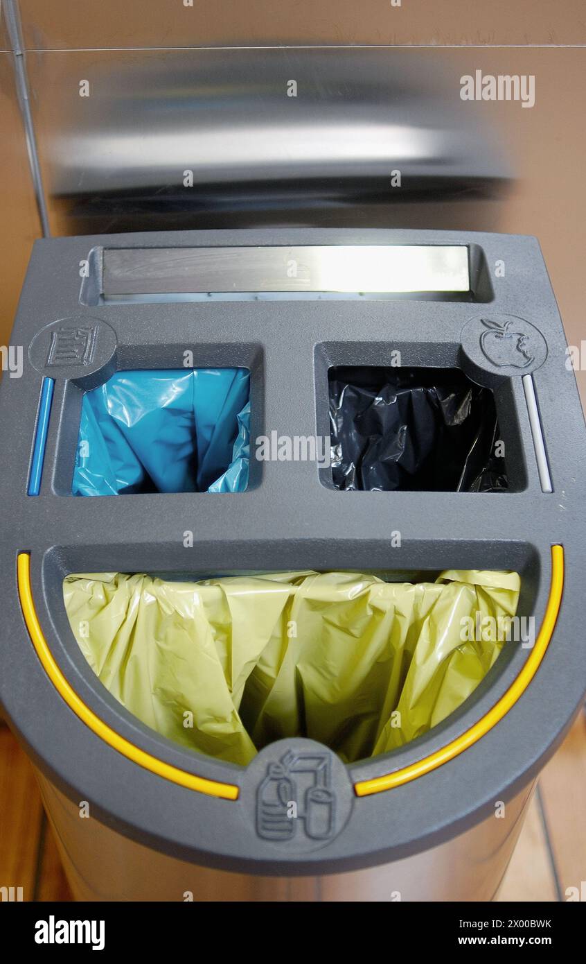 Bin-container for classified waste. Bilbao Exhibition Center (BEC ...