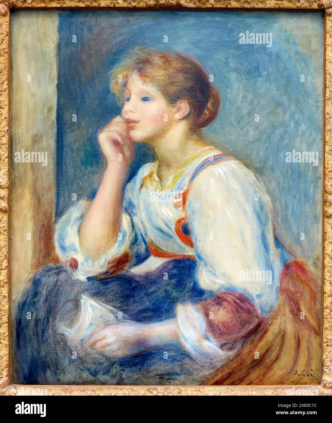 Woman with a letter or femme a la lettre hi-res stock photography and ...