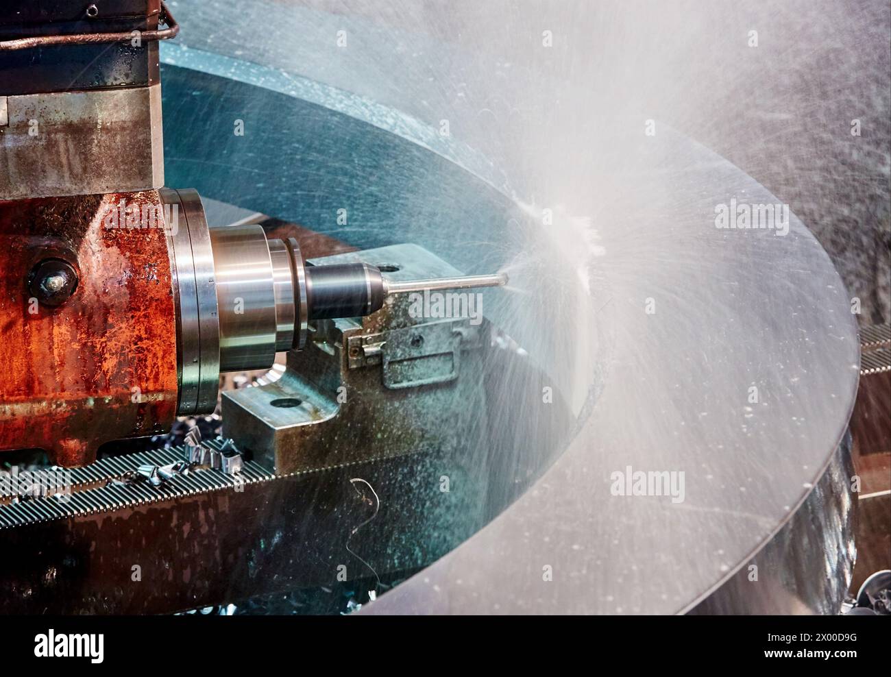 Machining steel, Iron Industry, Gipuzkoa, Basque Country, Spain Stock ...