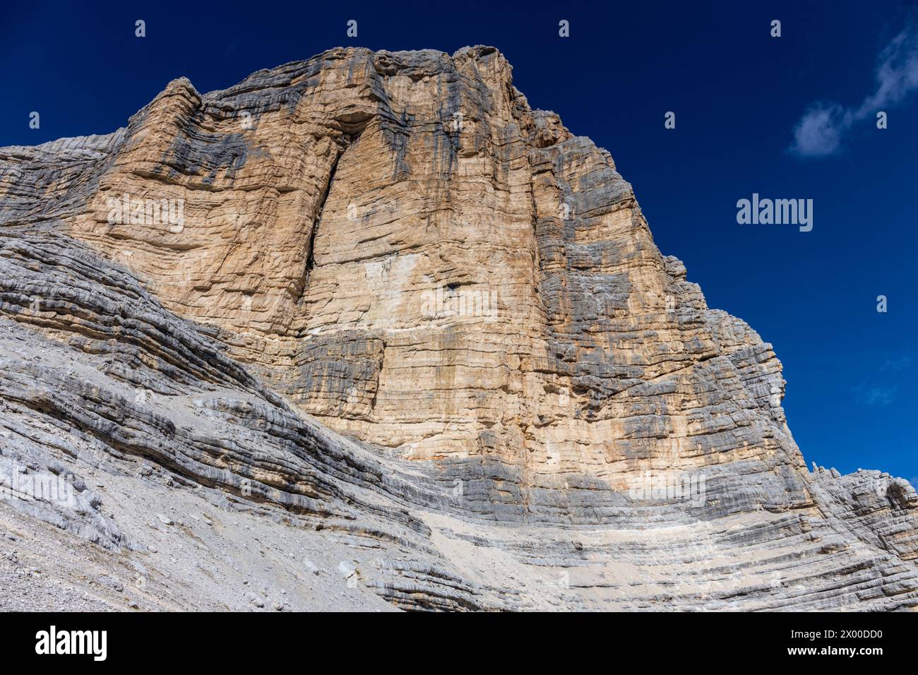 Dolomites mountains rocky peaks scenic landscape. Alpine summits in the ...