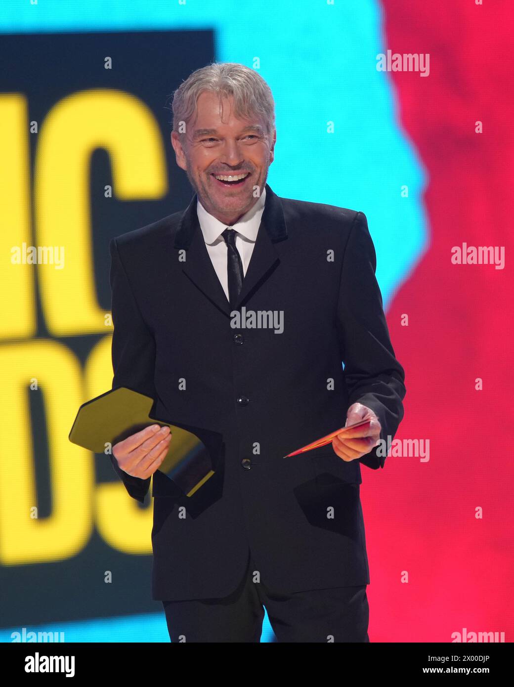 Billy Bob Thornton speaks onstage during the 2024 CMT Music Awards at ...