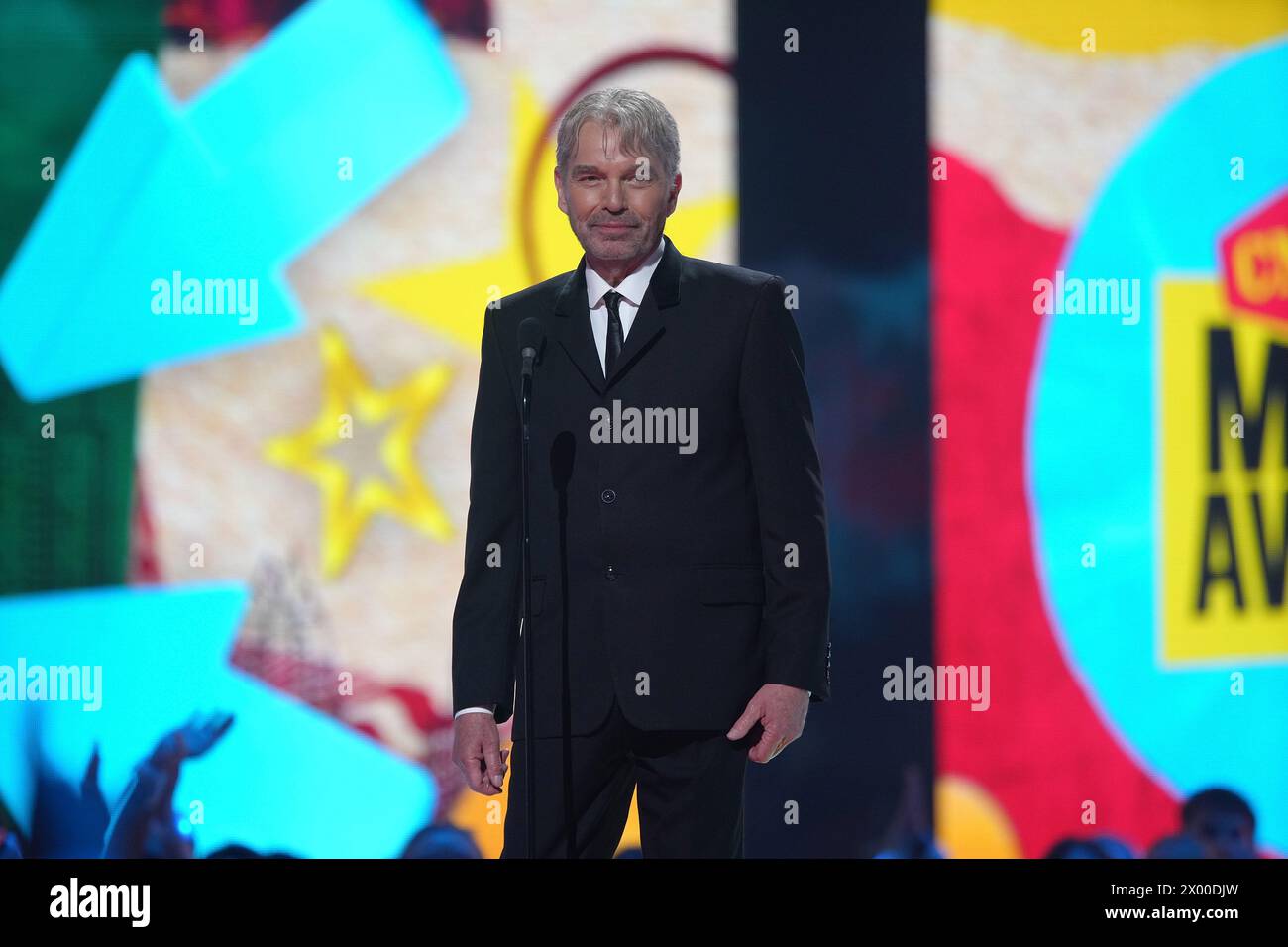 Billy Bob Thornton speaks onstage during the 2024 CMT Music Awards at ...