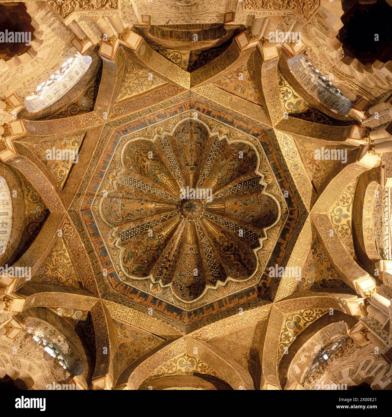 The Mihrab´s dome. Great Mosque of Cordoba. Andalusia. Spain Stock ...