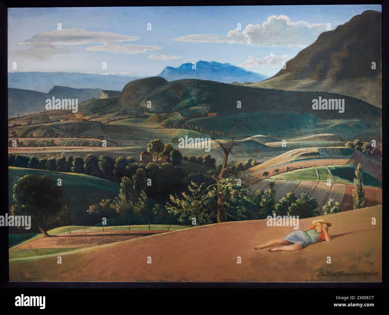 "Landscape at Champrovent", 1941-1943/1945, Balthus, Thyssen Bornemisza ...