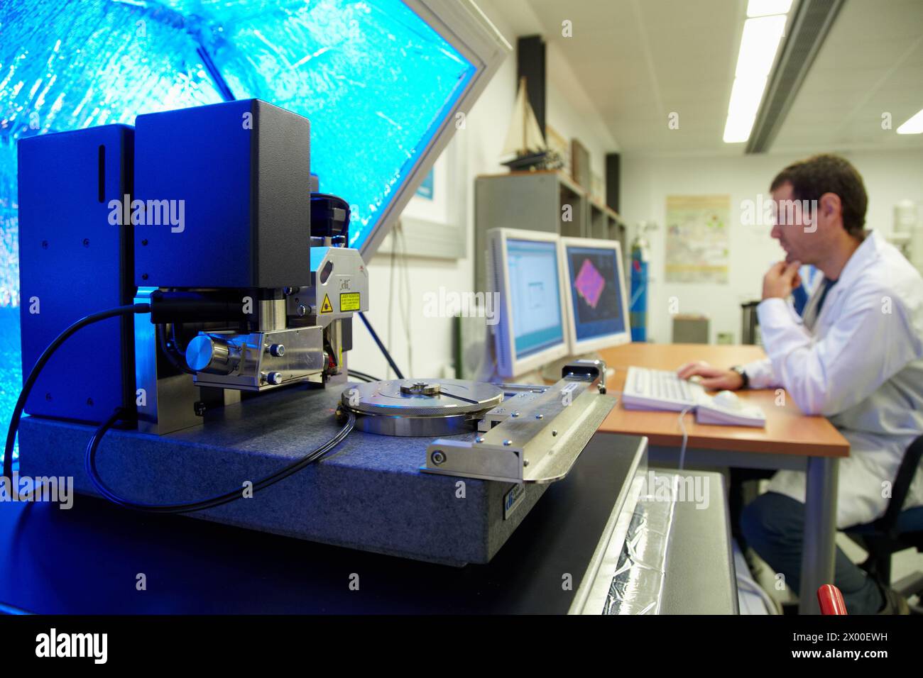 Atomic Force Microscope Afm Atomic Image Of Mica Sheet Research On Building Materials