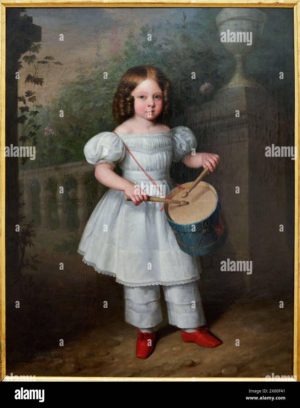 Antonio María Esquivel, (Seville, 1806 - Madrid, 1857), Girl playing ...