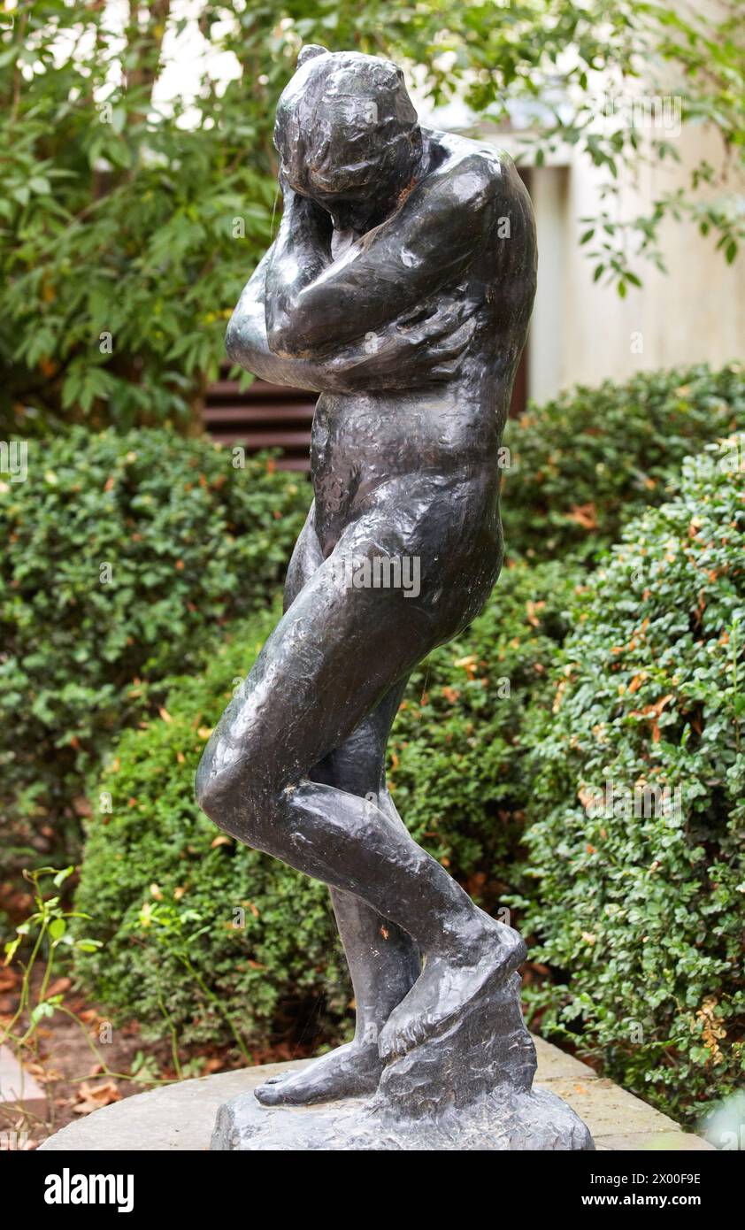 "Eve". sculpture by Auguste Rodin. Rodin Museum. Paris. France Stock ...