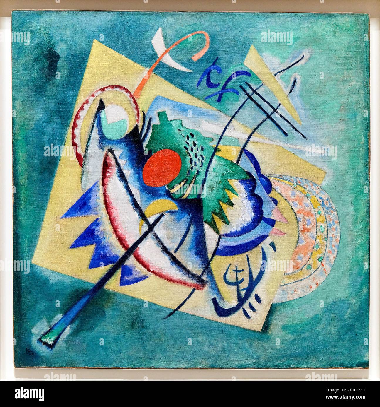 Red Oval (Krasny oval; Rotes Oval), 1920, Vasily Kandinsky (b. 1866 ...