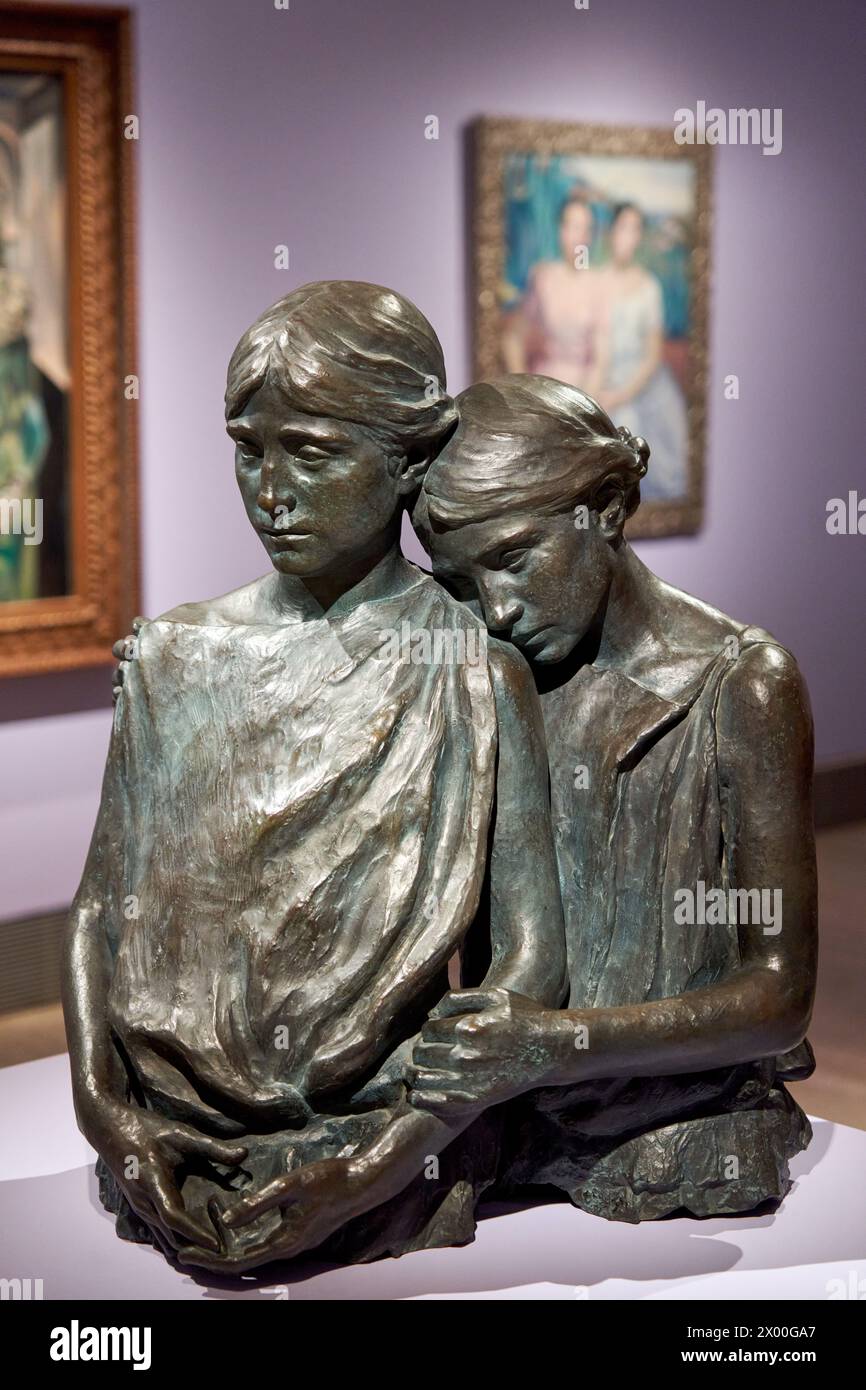 Girls, 1886, Marie Cazin (1844-1924 Stock Photo - Alamy