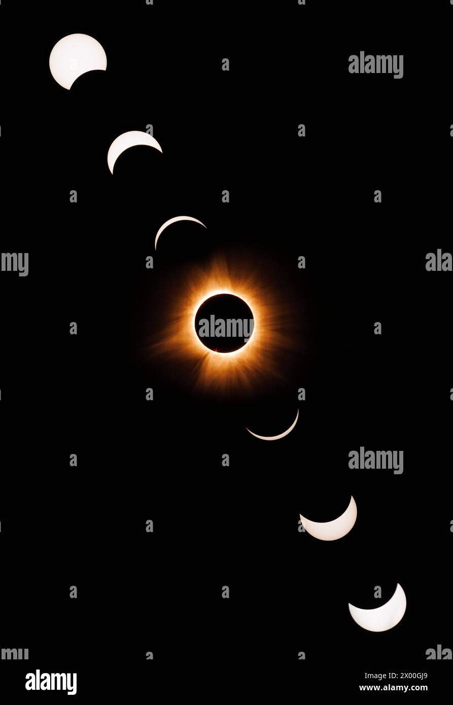 Coaticook, Canada. 08th Apr, 2024. (Composite Photo) A composite of the ...