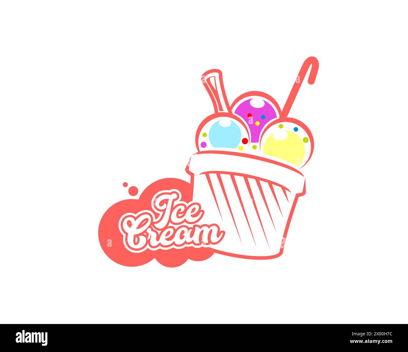 Italian gelato banner Stock Vector Images - Alamy